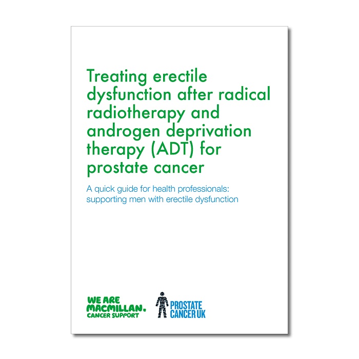 Treating Erectile Dysfunction After Radical Radiotherapy And Androgen Deprivation Therapy Adt